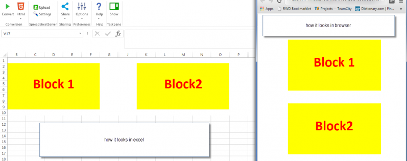 Help: Create and configure Responsive blocks - SpreadsheetConverter