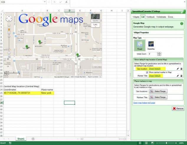 Help: Visualize the world with Google maps - SpreadsheetConverter