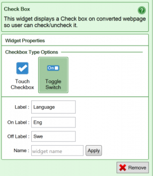 Help: Use the basic widgets, iPhone/Android flavor - SpreadsheetConverter