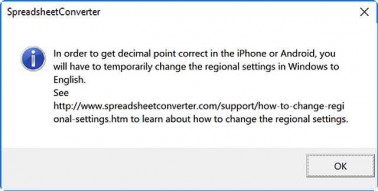Help: How to change the regional settings in Windows - SpreadsheetConverter