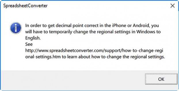 Help: How to change the regional settings in Windows - SpreadsheetConverter